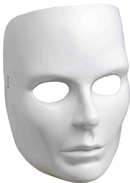 Female White Full Face Costume Mask - Halloween Costumes 4U - Accessories