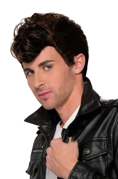 50's Style Brown Greaser Costume Wig - Halloween Costumes 4U - Accessories