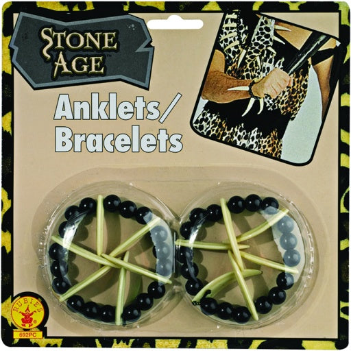 Caveman Cavewoman Witch Doctor Tooth Bracelets Costume Accessory ...