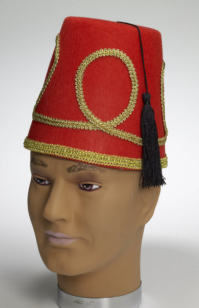 Deluxe Red Fez Hat - Halloween Costumes 4U - Accessories